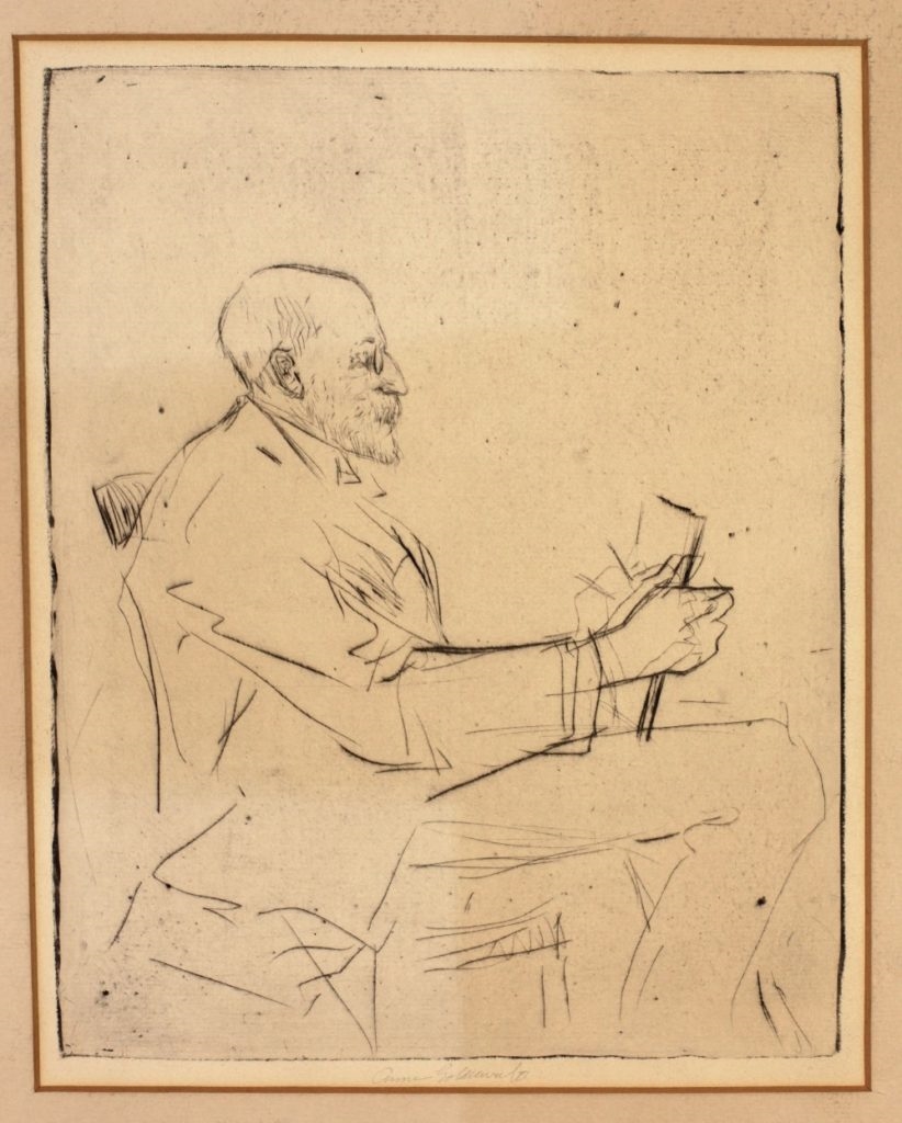 Anne Goldthwaite | Portrait of John Butler Yeats drawing a young lady ...