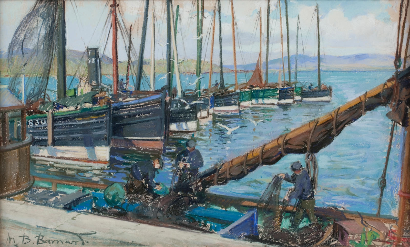 Mary B. Barnard | East coast fishing boats at Oban | MutualArt