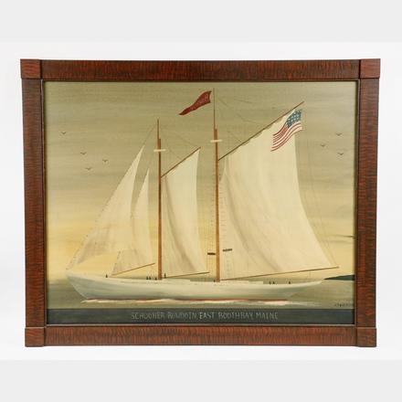 Hope R. Angier | Schooner Bowdoin, East Boothbay, Maine | MutualArt