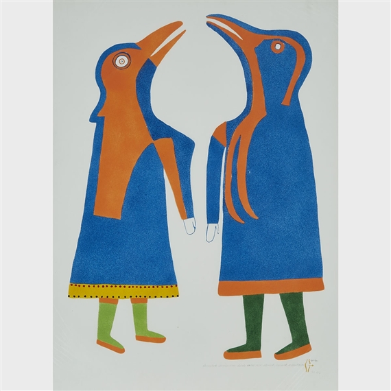 Jessie Oonark | BAKER LAKE / QAMANI’TUAQ ANGAKOK CONJURING BIRDS (1979 ...