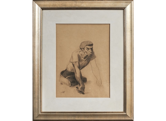 Thomas Hart Benton‏ | The Legless Beggar | MutualArt