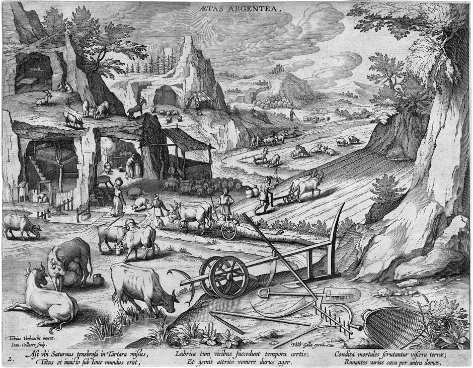 Jan II Collaert | 4 works, Die vier Zeitalter der Welt: Das Goldene ...