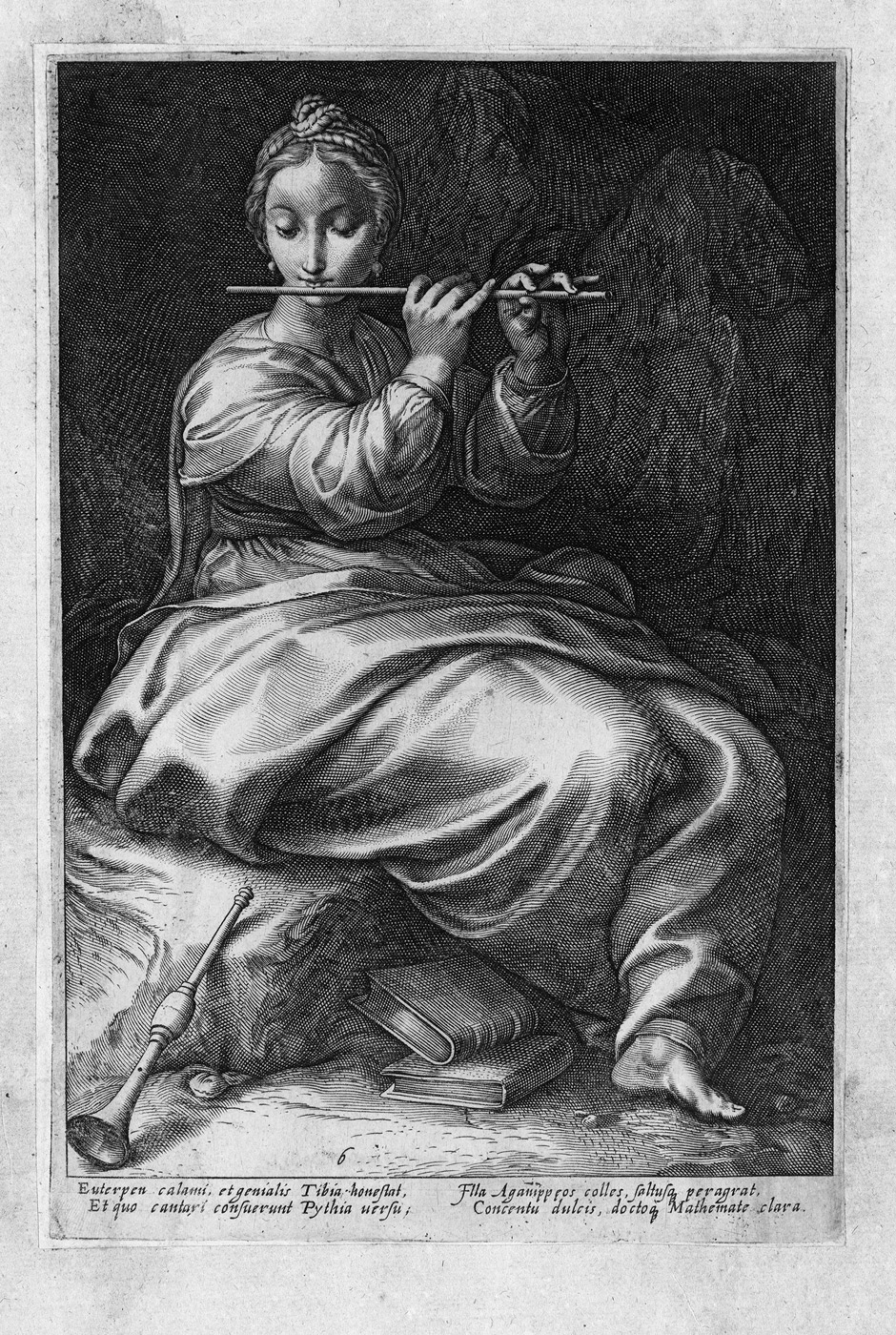 Hendrick Goltzius | Die neun Musen: Melpomene, Clio, Terpischore ...