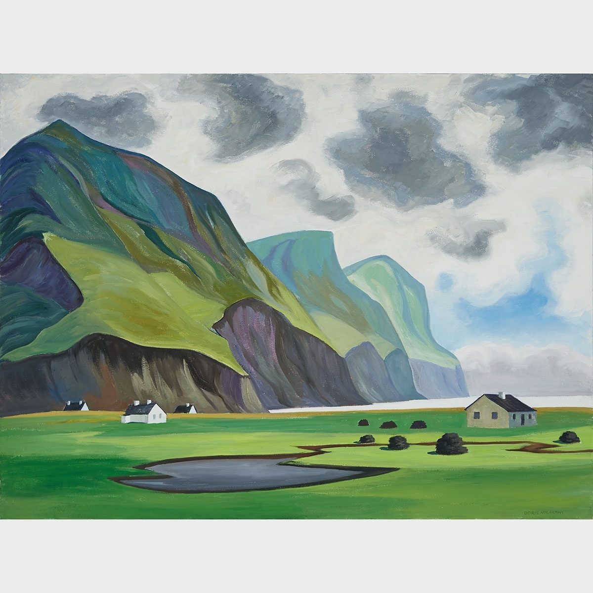 Doris McCarthy | Iceberg and the Aurora (1997) | MutualArt