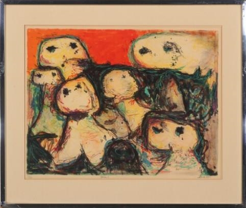 Christian Dotremont | 8 Works: Compositions from Un match et avant et ...