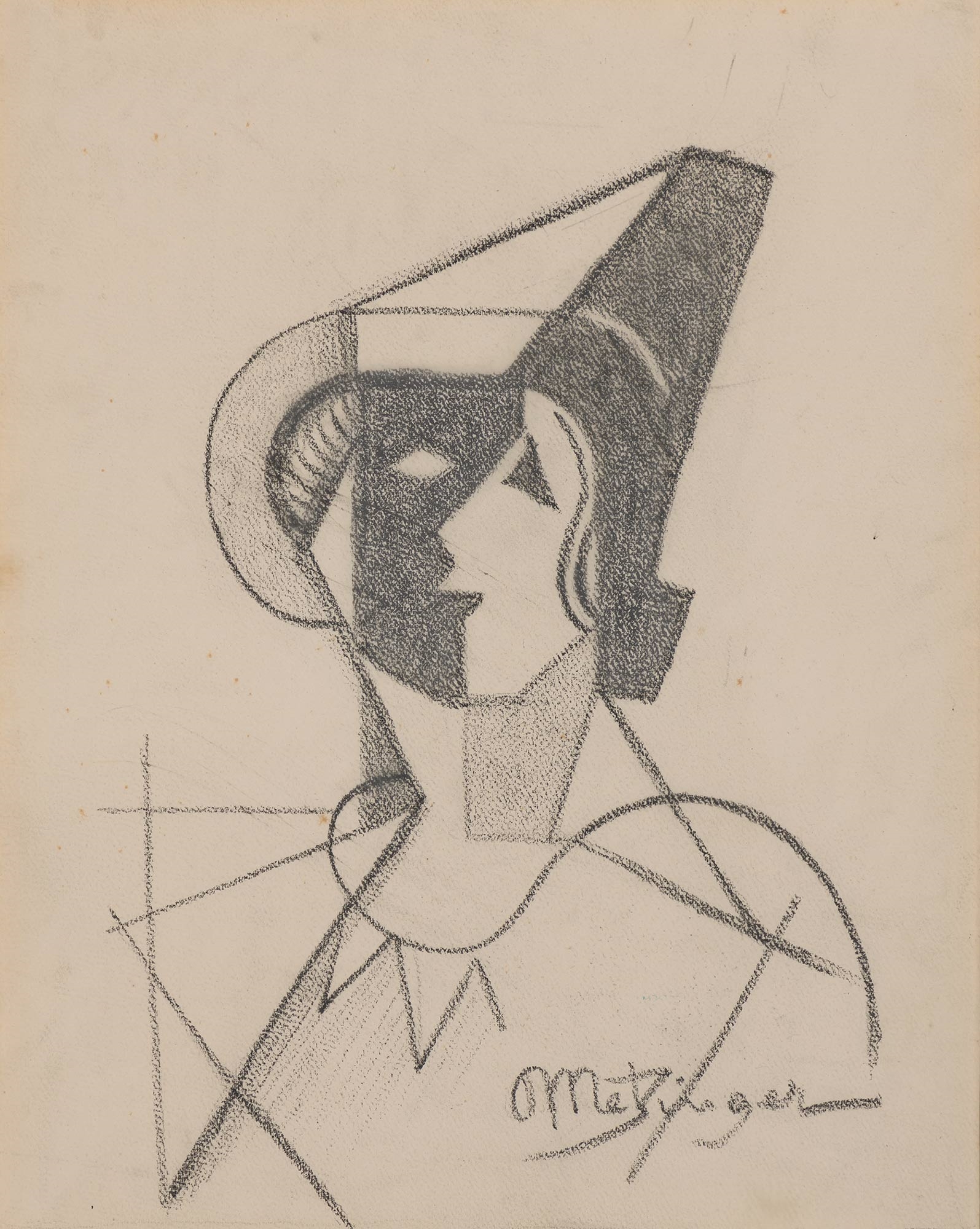 Jean Metzinger | Cubist still life portrait drawing | MutualArt