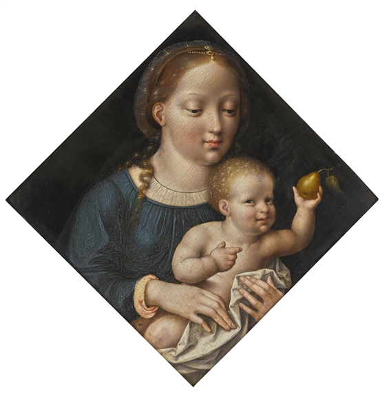 Joos Van Cleve | The Virgin and Child: 'The Madonna of the Cherries' | MutualArt