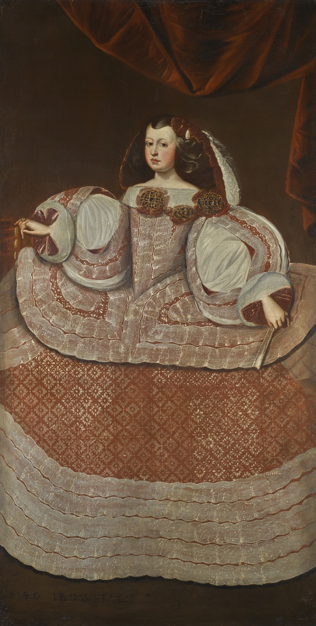 Spanish School, 17th Century | PORTRAIT OF MARIANA OF AUSTRIA, QUEEN ...