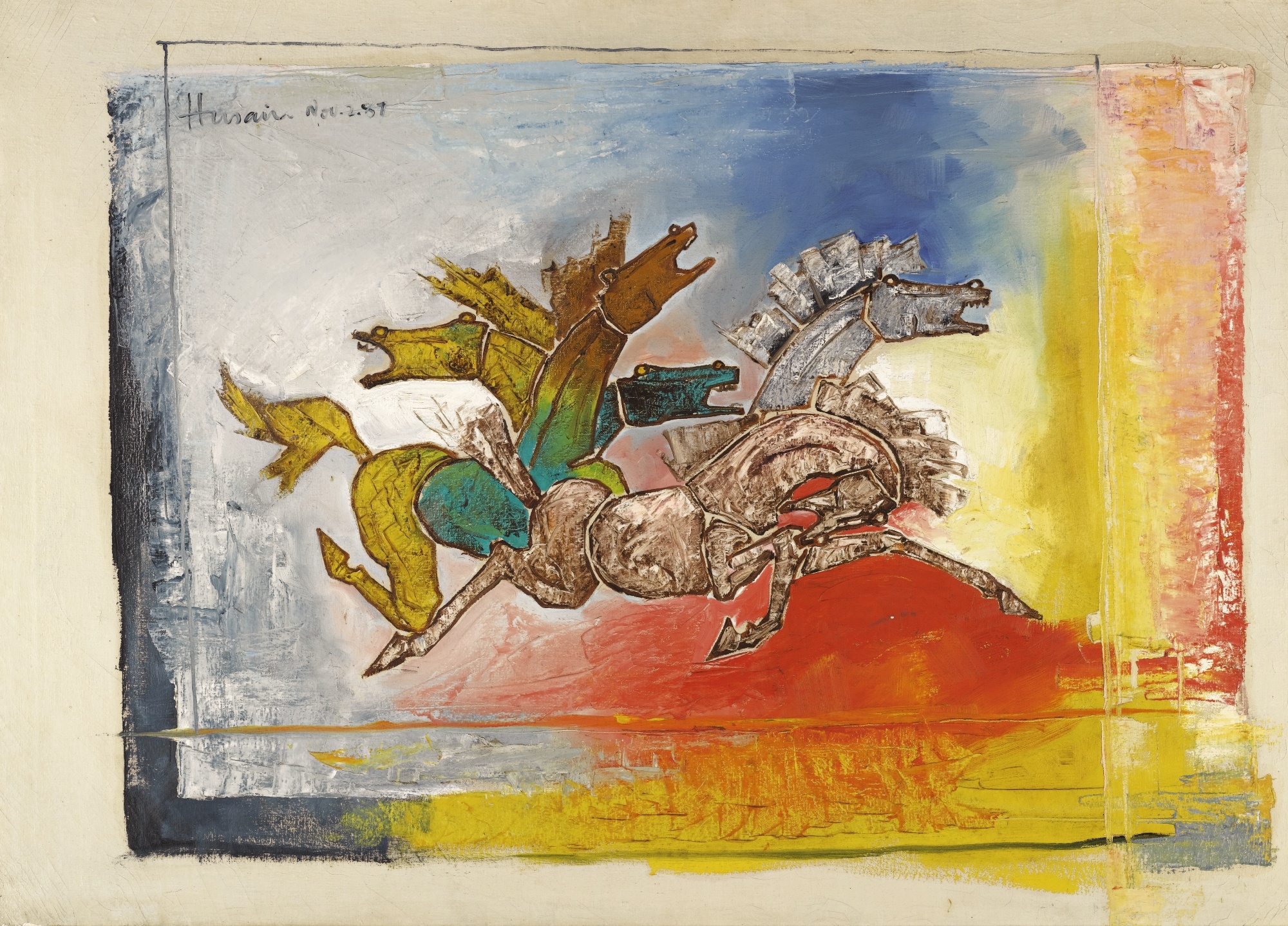 Maqbool Fida Husain | Untitled (Circa 1985) | MutualArt