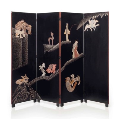 Jean Dunand | A FOUR-PANEL SCREEN | MutualArt