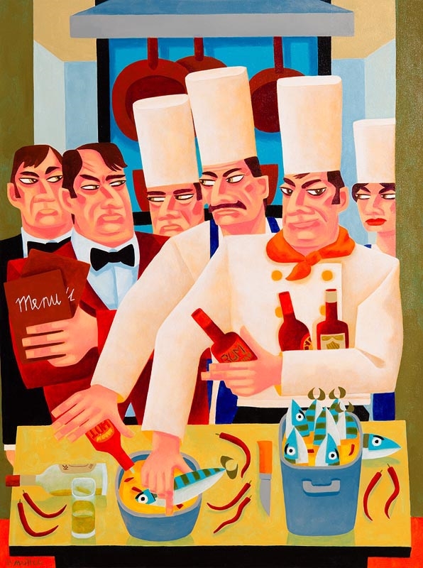 Graham Knuttel | Fish Supper | MutualArt