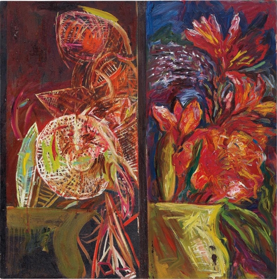 Pat Steir | Soutine drawing lesson (1985) | MutualArt