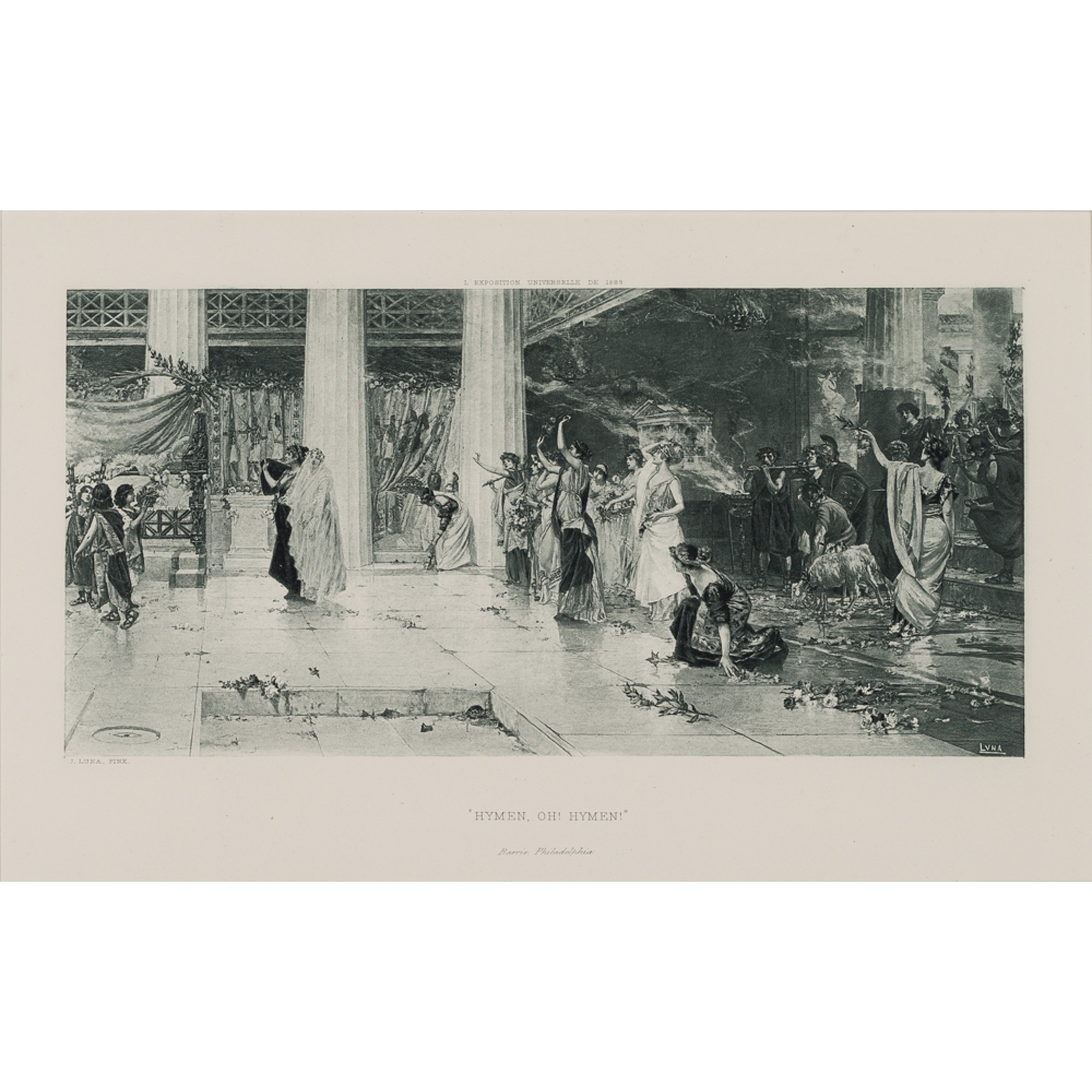 Juan Luna y Novicio | A lithograph of 'Hymen O Hymenee' (1889) | MutualArt