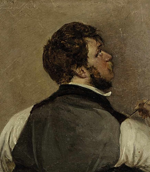 Niels Simonsen | Portrait eines Malers (Engelbert Seibertz?) (1834 ...