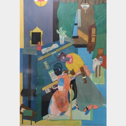 Romare Bearden Piano Lesson