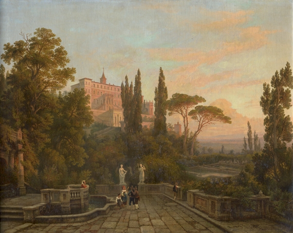 Henry Jaeckel | Blick auf die Villa d'Este in Tivoli bei ...