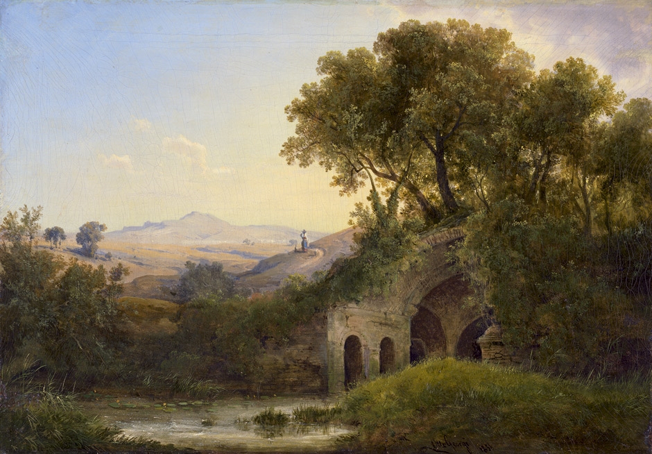 Friedrich Otto Georgi | Die Grotte der Egeria bei Rom (1856) | MutualArt