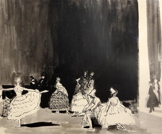 Dame Laura Knight - Circus People, Circa 1928, oil...