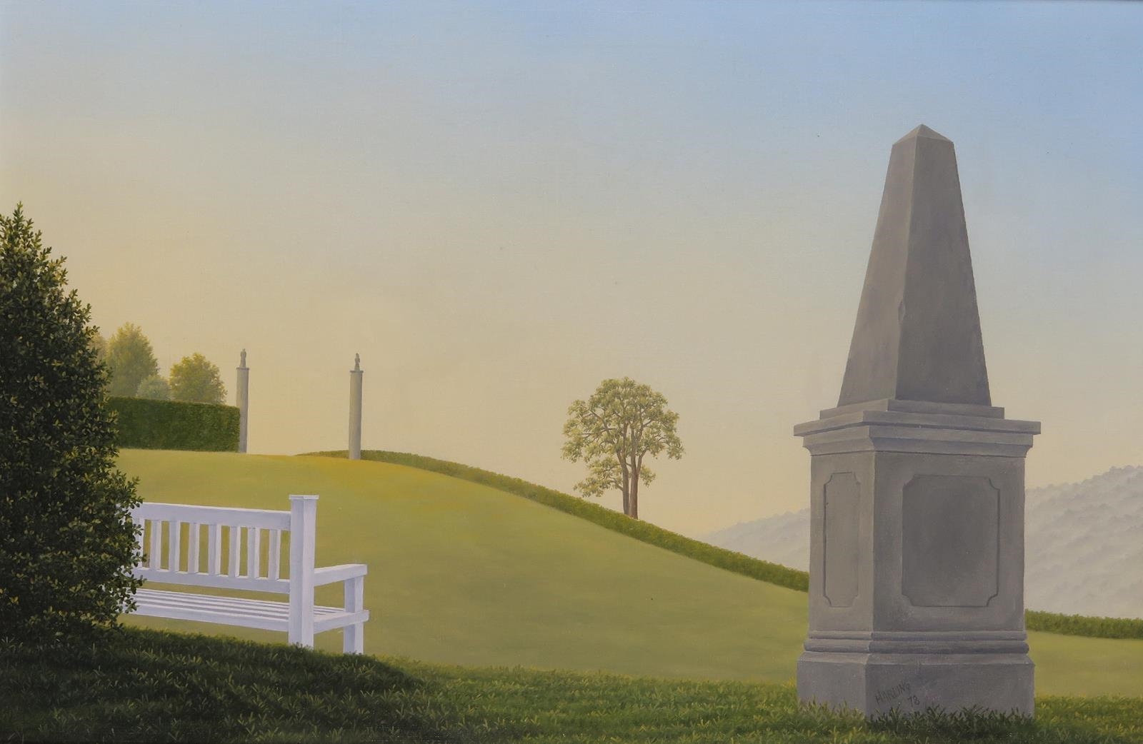 Simon Harling | Garden at Polsden Lacy (1978) | MutualArt