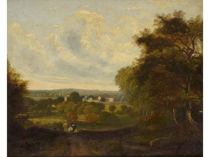 William Havell | WOODED LANDSCAPE WITH FIGURES | MutualArt