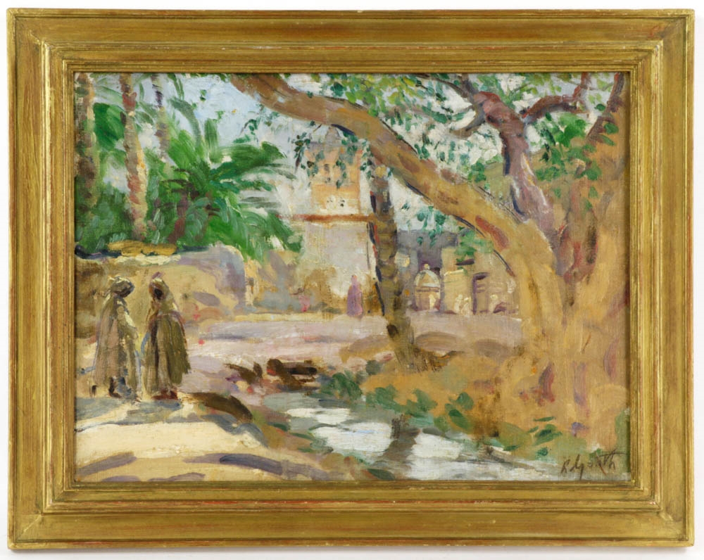 Lillian Mathilde Genth | Arab village scene | MutualArt