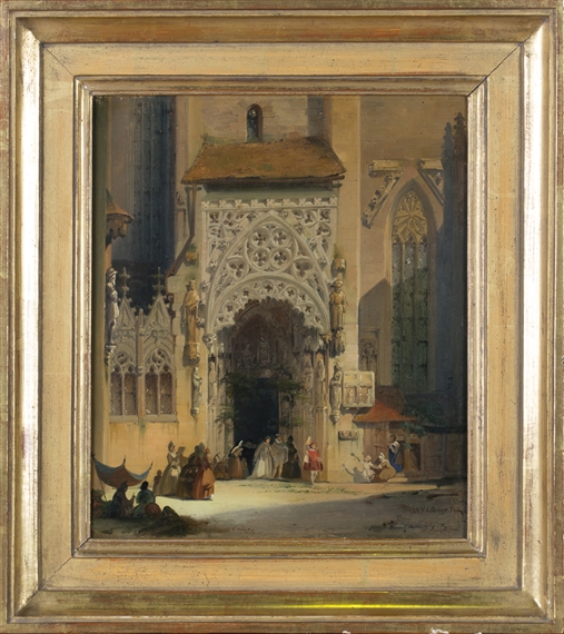 Friedrich Carl Mayer | Gothic Entrance to St Sebaldus Church, Nuremberg ...