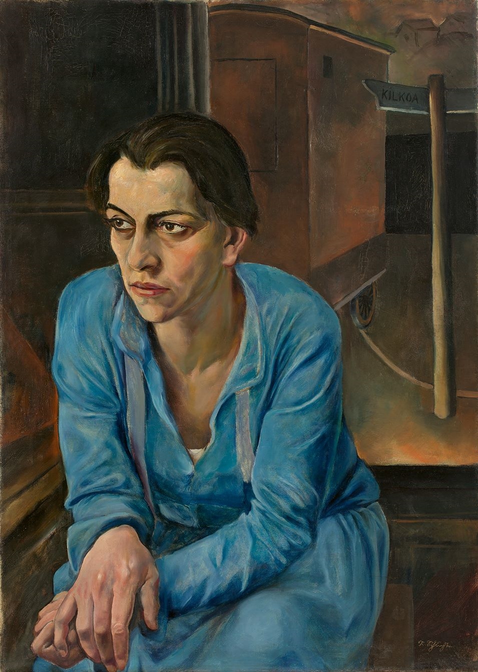 Rudolf Schlichter | Porträt Helene Weigel (1928) | MutualArt