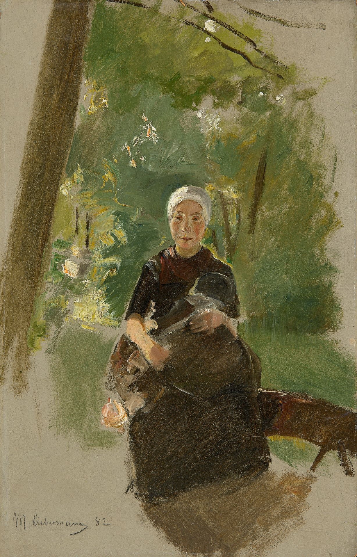 Max Liebermann | Zwei holländische Mädchen (1882) | MutualArt