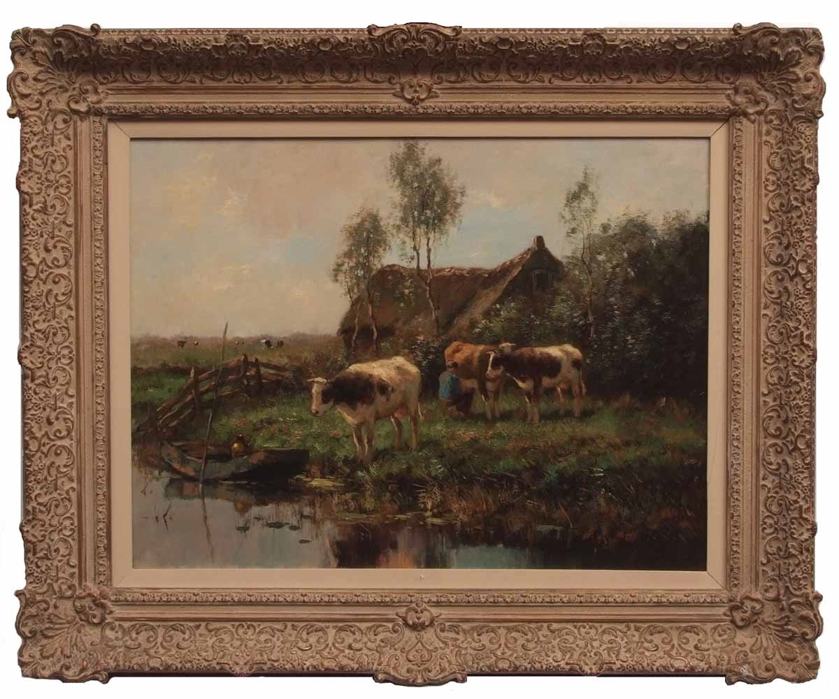 Cornelis Bouter | Milking Time | MutualArt