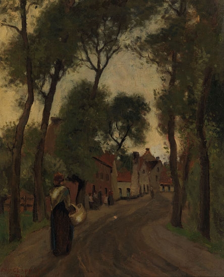 William Henry Clapp | Village in Belgium (1905) | MutualArt