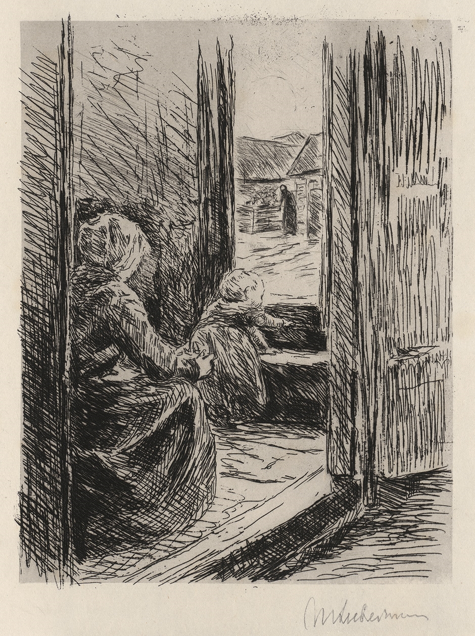 Max Liebermann | Mutter mit Kind (1891) | MutualArt