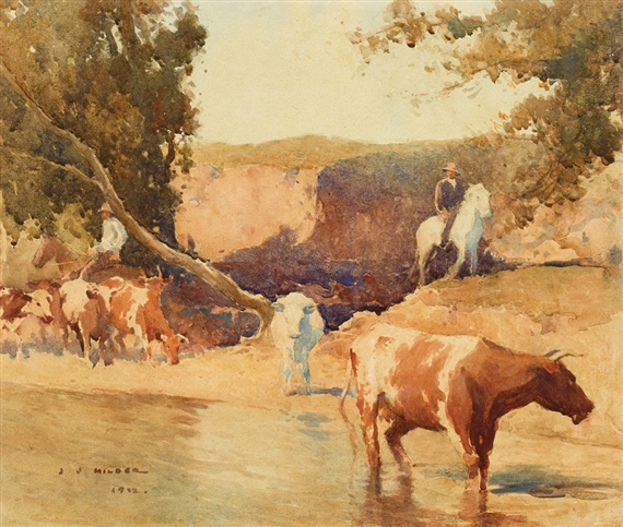 J.J. Hilder | The Drovers (1912) | MutualArt