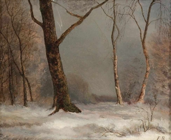 Frederik Rohde | Waldlandschaft im Winter | MutualArt