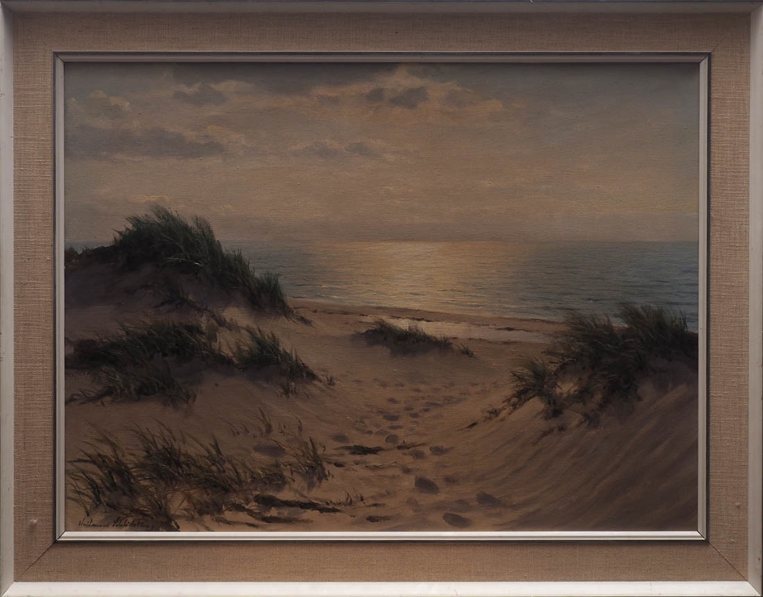 Waldemar Schlichting | Abendstimmung bei ruhiger See, im Vordergrund ...