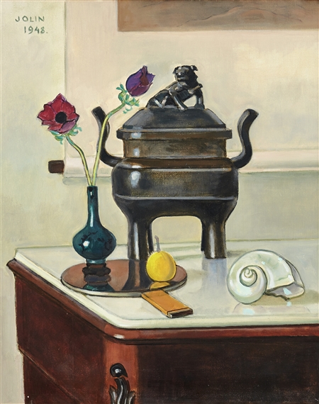 Einar Jolin | Clo i vit klänning (1947) | MutualArt