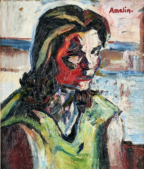 Albin Amelin | Kvinnoporträtt | MutualArt