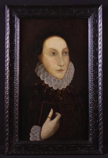 George Gower | Portrait of an Aristocratic Lady wearing a lace veil ...