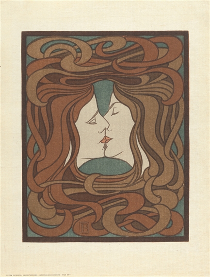 Peter Behrens | Kuss (1898) | MutualArt