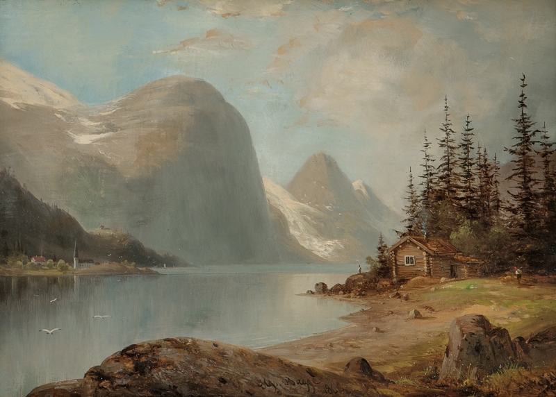 Bagge Magnus-Thulstrup | Fjordlandskap, Vestlandet (1866) | MutualArt
