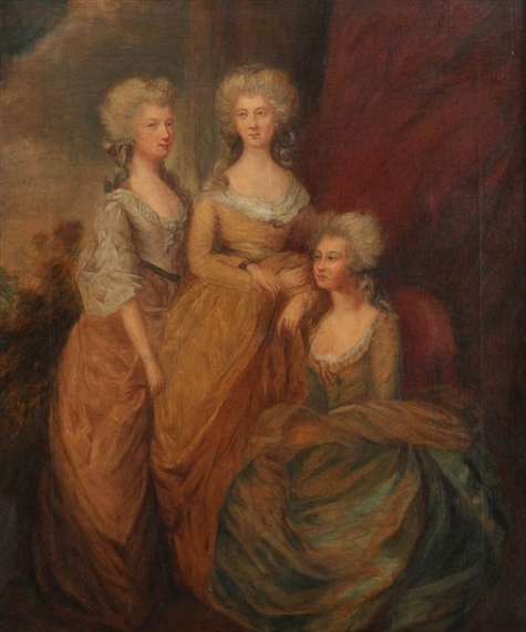 Gainsborough Thomas | The three oldest daughters of king George III ...