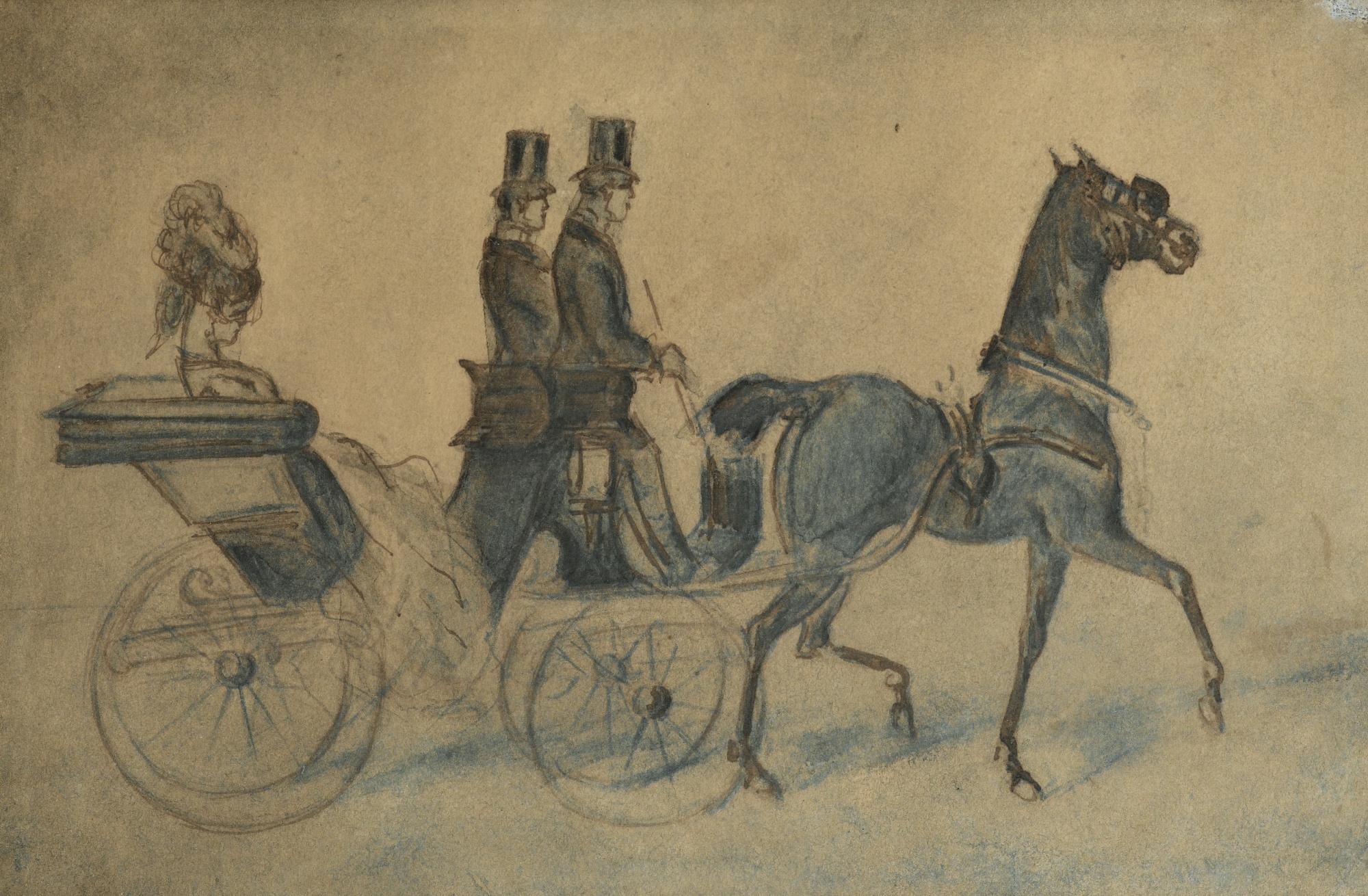 Constantin Guys | THE CARRIAGE | MutualArt