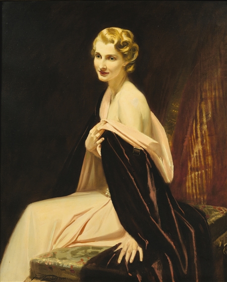 Frank Owen Salisbury Portrait Of Eleanor Post Close 1909 2006 1939