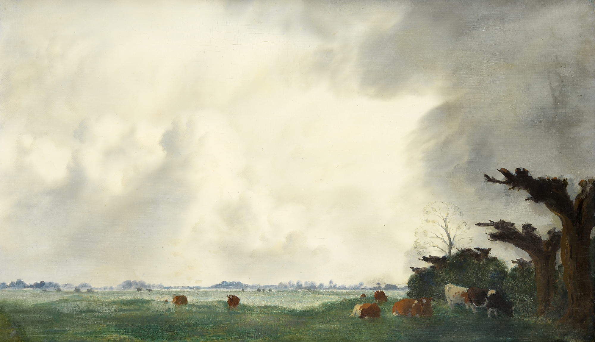 Jan Voerman II | IJssellandschap met rustend vee | MutualArt