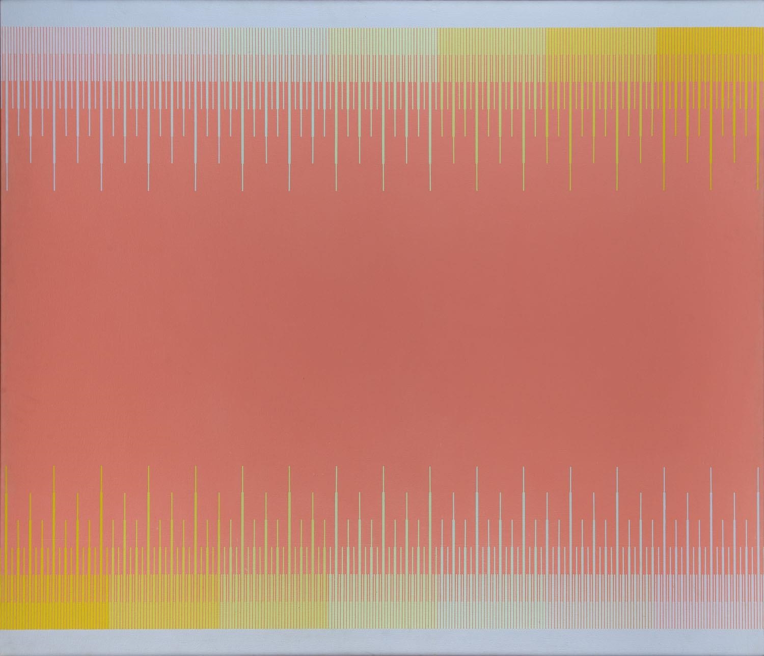 Richard Joseph Anuszkiewicz | Soft Flamingo (1974) | MutualArt