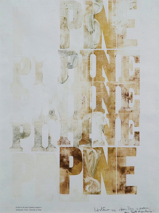 Ralph Hotere | Te Whiti: from Hone Tuwhare's 'Not by Wind Ravaged ...