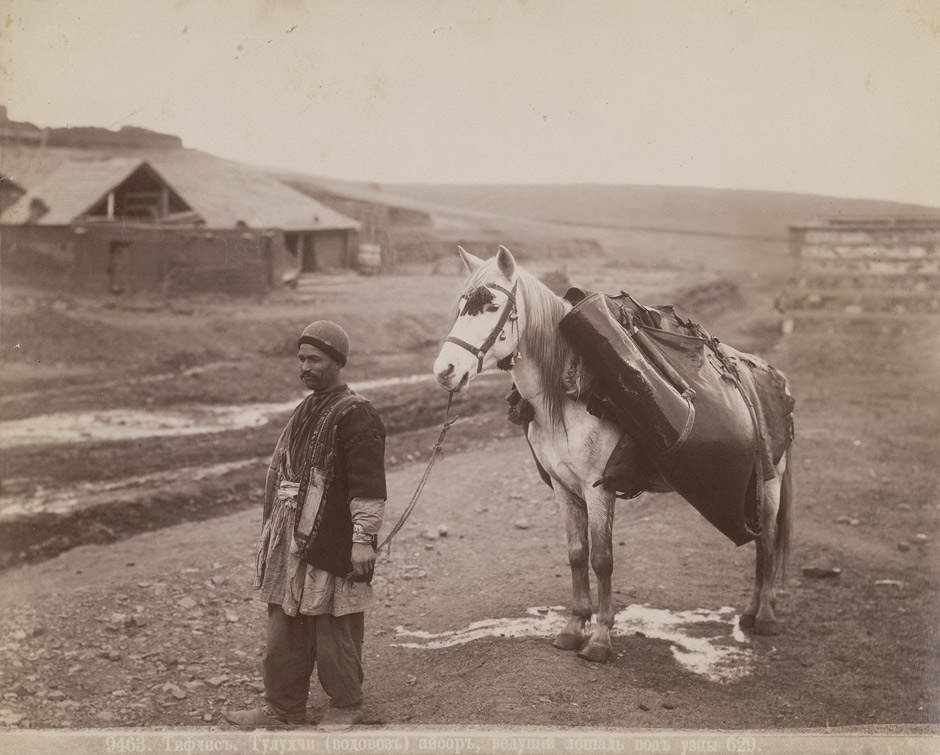Dimitri Jermakov | Water seller with his horse in Tiflis (1880) | MutualArt