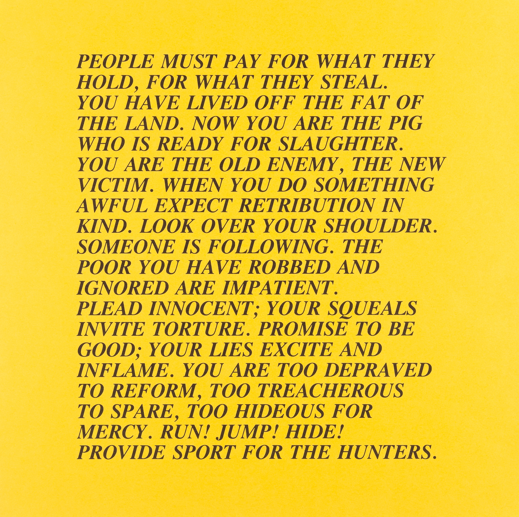 Jenny Holzer | series of 12, Truisms and Essays | MutualArt