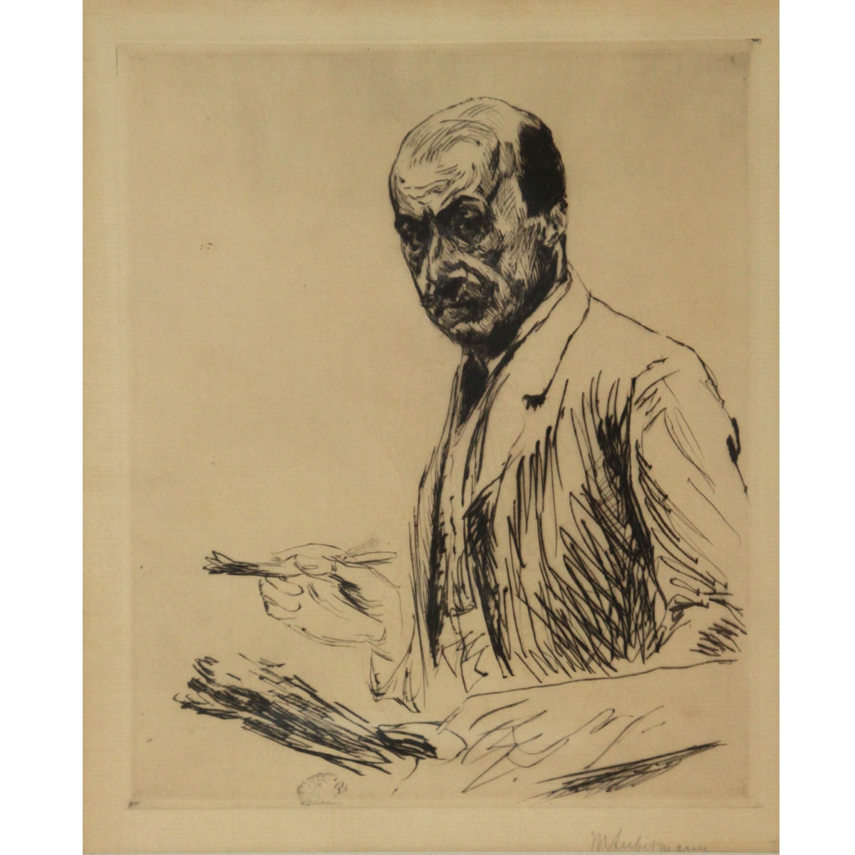 Max Liebermann | Self portrait | MutualArt