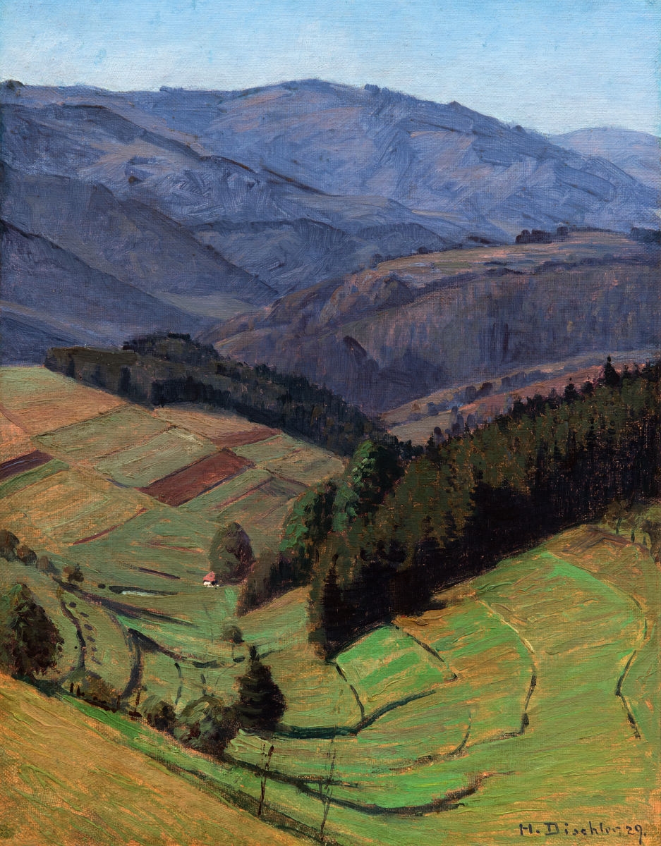 Hermann Dischler | Blick in die Berge - view of the mountains (1929 ...