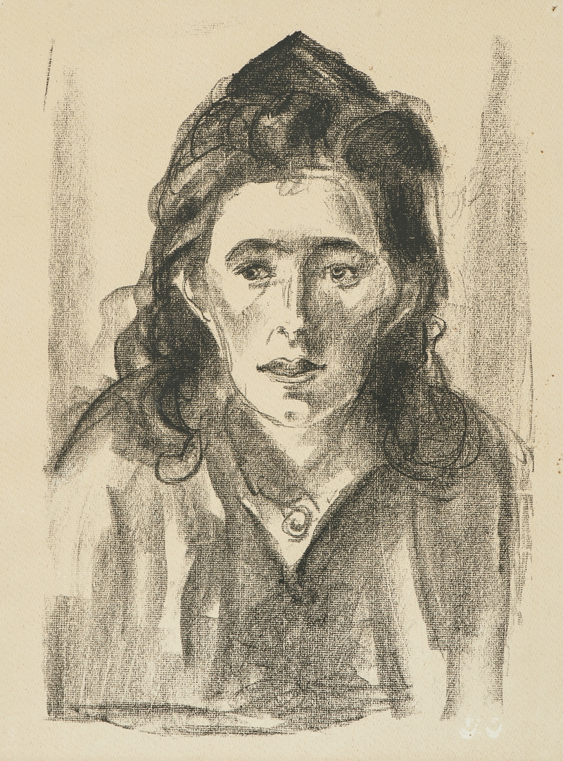 Edvard Munch | Woman with Her Hand by Her Mouth (1920) | MutualArt